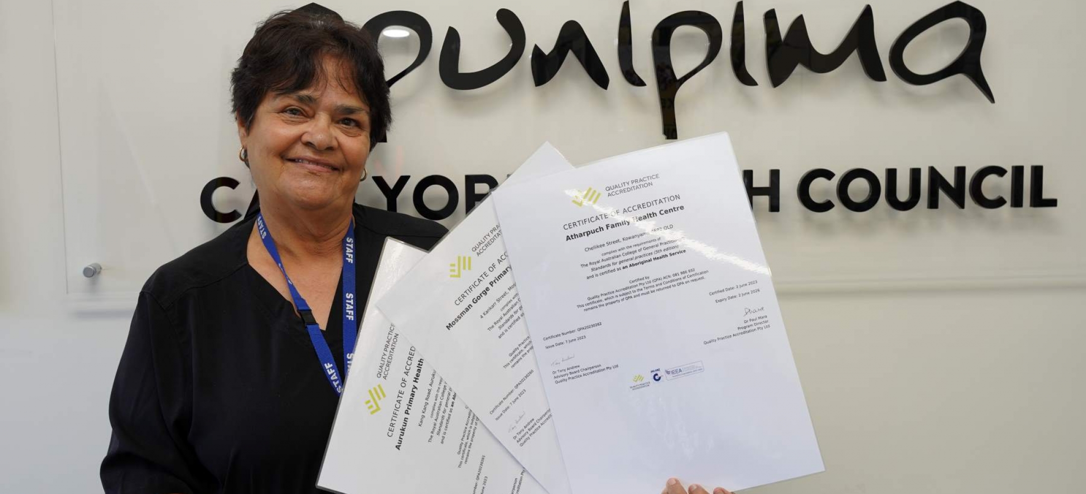 Apunipima receives top marks with RACGP Certification - Apunipima